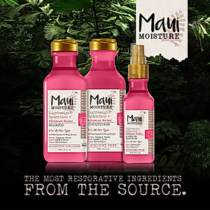 Maui Moisture Lightweight Hydration + Hibiscus Water Conditioner for Daily Moisture, No Sulfates, 13 fl oz