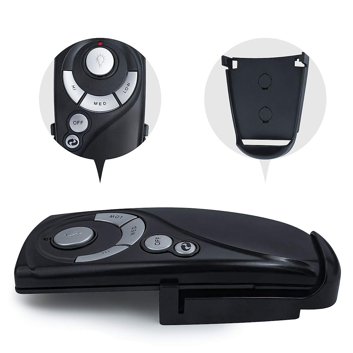 Eogifee UC7083T Ceiling Fan Remote Control Replacement of Hampton Bay with Reverse Button 3 Speed Control, Wall Mount Only Remote