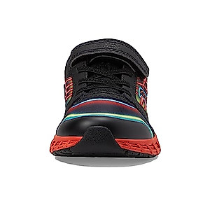 Saucony Wind Alternative Closure Sneaker, NEON/Black/RED, 2 US Unisex Big Kid