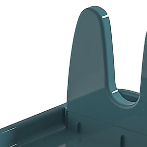 Spoon Rest Holder Foldable Lid Racks, Kitchen Countertop Organiser, Pan Covers Shelf, Kitchen Cutlery Pot Lid Holder Shelf for Forks, Blue