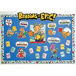 Dog Man Reading is Epic! Bulletin Board