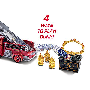 Disney Cars Toys Treasure Truck Set with Stunt and Splash Red Firetruck & 2 Lightning McQueen Vehicles -1 with Color Change & 1 Golden Colored, Toy Gift for Kids Age 4 Years & Older