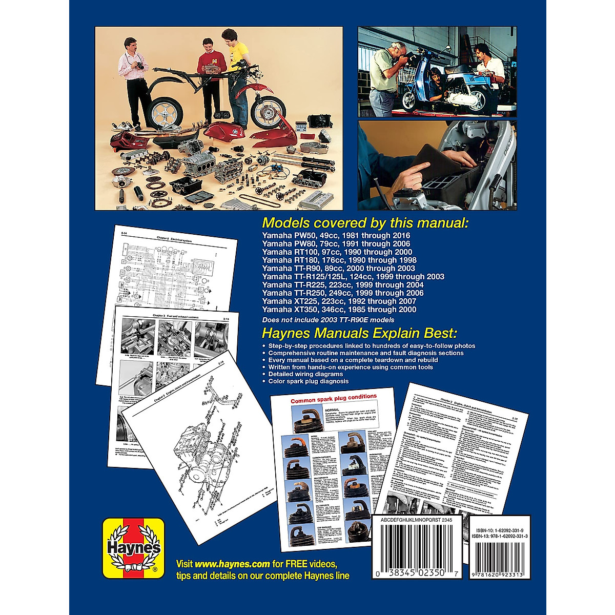 Yamaha Trail Bikes (81 - 16) Haynes Repair Manual (Paperback)