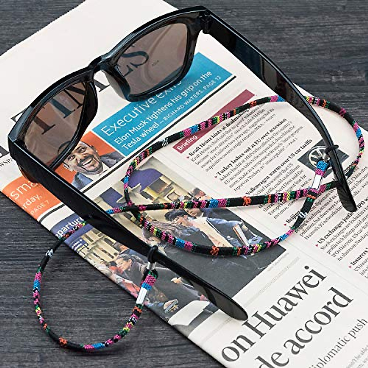 EAONE 10 Pieces Eye Glasses Holders Around Neck, Glasses Strap Sports Sunglasses Strap Eyeglasses Lanyard for Men Women Kids (Colorful)