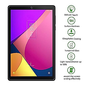 LKOOZO Screen Protector for TCL Tab 8 LE Model 9137W / TCL Tab 8 WiFi Model 9132X, Tempered Glass Film Compatible with TCL Tab 8 4G 9132G2, 2 Pack
