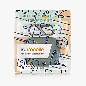 kwmobile Case Compatible with OnePlus Buds Pro Case - Silicone Cover Holder for Earbuds - Dark Green