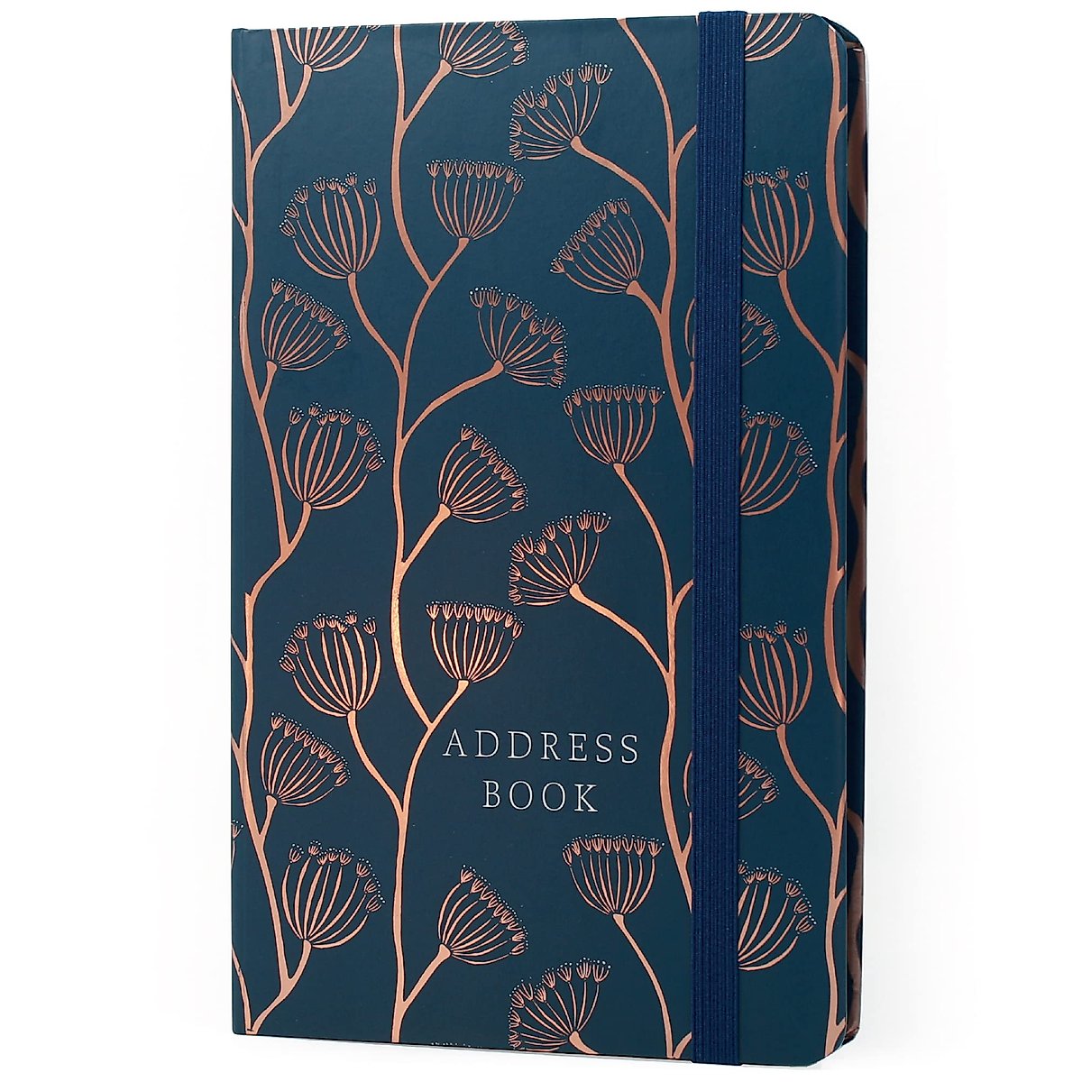 Boxclever Press Small Address Book with Over 400 Spaces! Hardcover Address Book with Alphabetical Tabs, Pocket & Change of Address Labels. Stunning Address Books - 8 x 5''