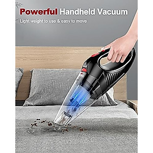 MELOHO Car Vacuum Cleaner High Power, Portable Handheld Vacuum Cordless Rechargeable with Fast Charge Tech, Huge Motor & Large-Capacity Battery, Powerful Wireless Hand Held Vacuum for Pets, Car, Home