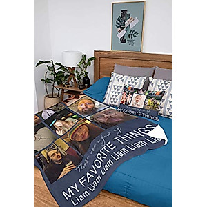 Personalized Name Blanket for Grandma, Custom Blanket with Name and Photo Collages, Throw Blanket Adult Baby Fleece Unique, Gift for Daughter, Son, Couples Anniversary, Blankets for Family Birthday