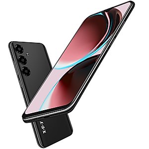 Xgody V50 Android Cell Phone, 4GB RAM + 64GB ROM, 6.55'' HD, Dual 4G LTE Sim Slots Smartphone Unlocked, 13MP Main Camera, Face Unlock, 4500mAh, AT&T/T-Mobile Smart Phones (Black1)