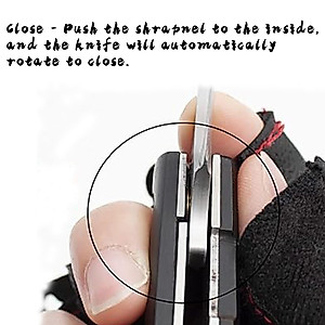 Kitory Slim Pocket Knife, 3.8'' Red Wooden Handle, High Stainless Steel Thick Blade,Whittling, Camping, Hunting, General Use, Indoor and Outdoors