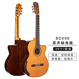 NA 美国古典吉他39/36寸儿童吉他单板电箱加震缺角尼龙弦吉他