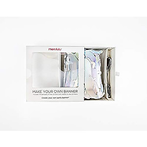 Make Your Own Banner in Iridescent - Metallic Say Anything Banner - Birthday Party, Baby Shower, Bridal Shower, Graduation Party