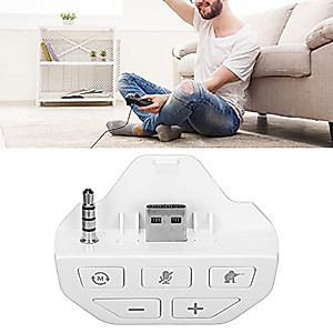 CUIFATI Sound Enhancer for Convenient Volume Up and Down Buttons The Voice Mode Greatly Attenuates Environmental Sounds Designed for Controllers(White)