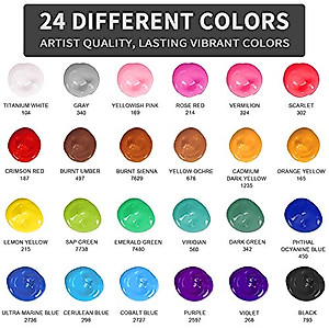 24 acrylic paint set for Adult Coloring Books Art Office Set