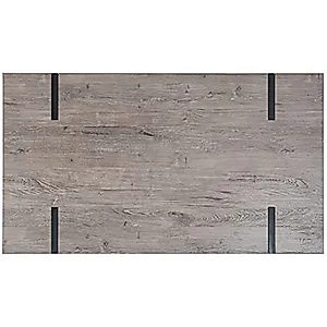 SAFAVIEH Home Collection Alyssa Mid-Century Rustic Industrial Grey Oak/Black Dining Room Table DTB7000C, 0