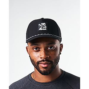 Palm Golf Coast to Coast Snapback Hat, Breathable, Quick Drying, Sun and Rain Protection (Navy (San-O))