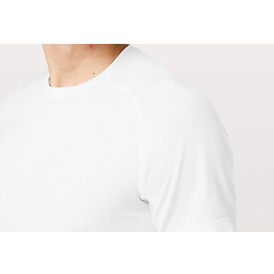 Lululemon Mens Metal Vent Tech Short Sleeve Shirt (White, XL)