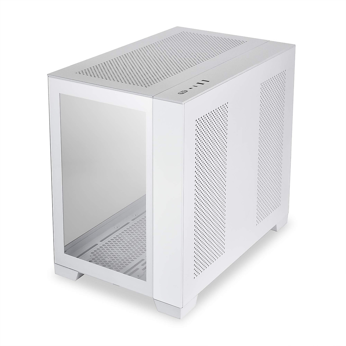 Lian Li O11 Dynamic DUAL-CHAMBER Case - E-ATX (Max 280 mm wide)/ ATX / Micro-ATX/ Mini-ITX - Steel - SFX/ SFX-L - CABLE MANAGEMENT FRIENDLY - COMPLETE DUST PROTECTION (O11DMINI-S Snow Edition)