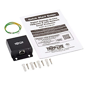 Surge Protector in-Line for Digital Signage Hdbaset 10G Cat5e/6