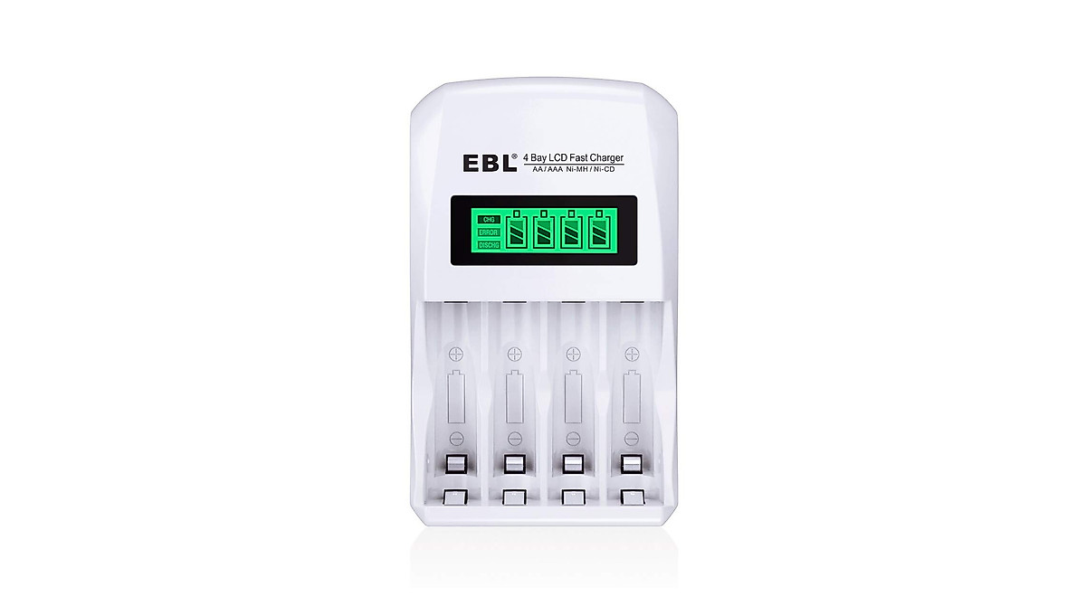 EBL LCD Battery Charger for AA/AAA Rechargeable Ni-MH Batteries