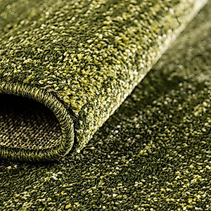 Rugs.com Angelica Collection Rug – 4' x 6' Light Green Medium Rug Perfect for Entryways, Kitchens, Breakfast Nooks, Accent Pieces