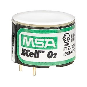 MSA 10106729 Xcell O2 Oxygen Sensor Replacement for ALTAIR 4X/5X Multi-Gas Detectors, Measure Oxygen Levels, 0-30% Vol O2 Range, 0.1% Resolution