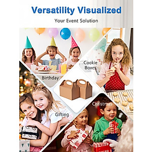 Shallive Mermaid Party Treat Boxes 30 Pcs Pink Scale Candy Cookies Gift Box DIY Favor Bags Snack Goodies Cardboard Gable Box with Handles Perfect for Girls Under the Sea Theme Birthday Party Gift Giving Baby Shower Decoration