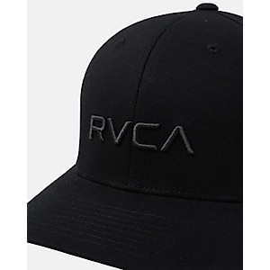 RVCA Men's Flex Fit, Black