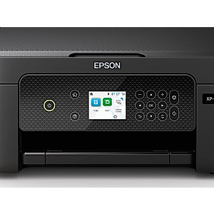 Epson Expression Home XP-4205 Wireless Color Inkjet All-in-One Printer, Black - Print Copy Scan - 2.4" Color Display, 10.0 ppm, 5760 x 1440 dpi, Auto 2-Sided Printing, Voice Activated