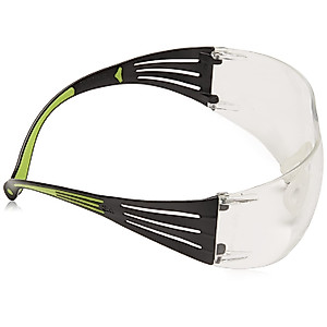 3M Secure Fit 400 Series Protective Eyewear, Standard, Black/Green