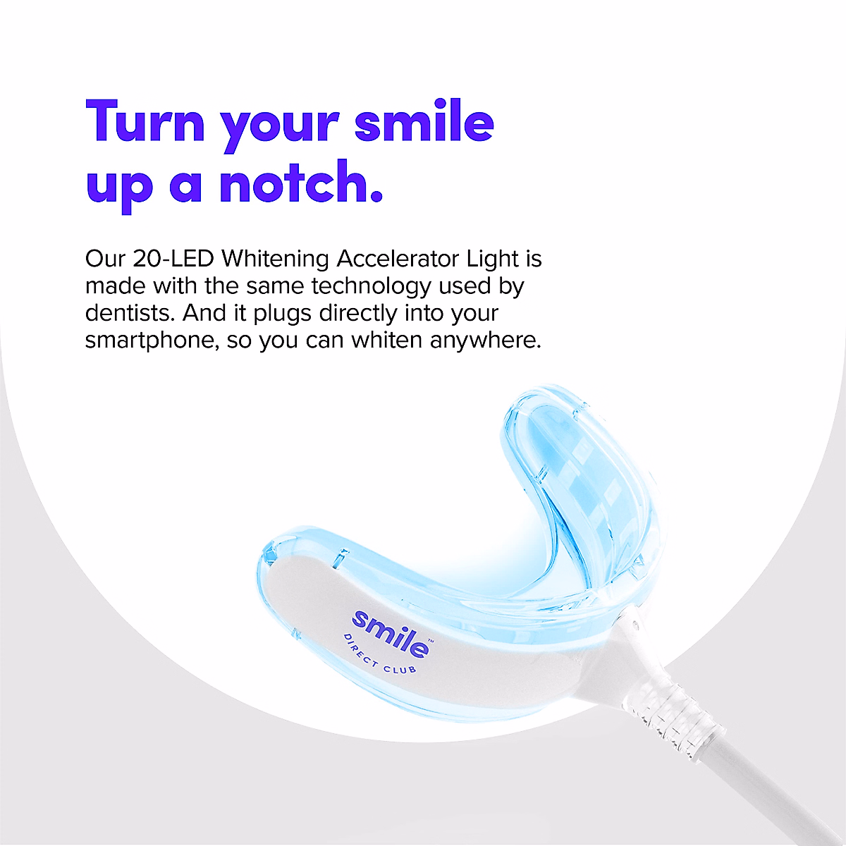 SmileDirectClub Teeth Whitening Kit with LED Light - 9 Pack Gel Pens - Professional Strength Hydrogen Peroxide - Pain Free and Enamel Safe - Up to 9 Shades Whiter in 1 Week