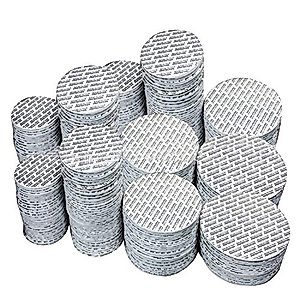 NANSHINE 38mm/ 1.5" Pressure Activated Seals Cap Liners Foam Sealing inserts for Glass & Plastic Jar Bottles Containers No Induction Sealer Needed 500pcs