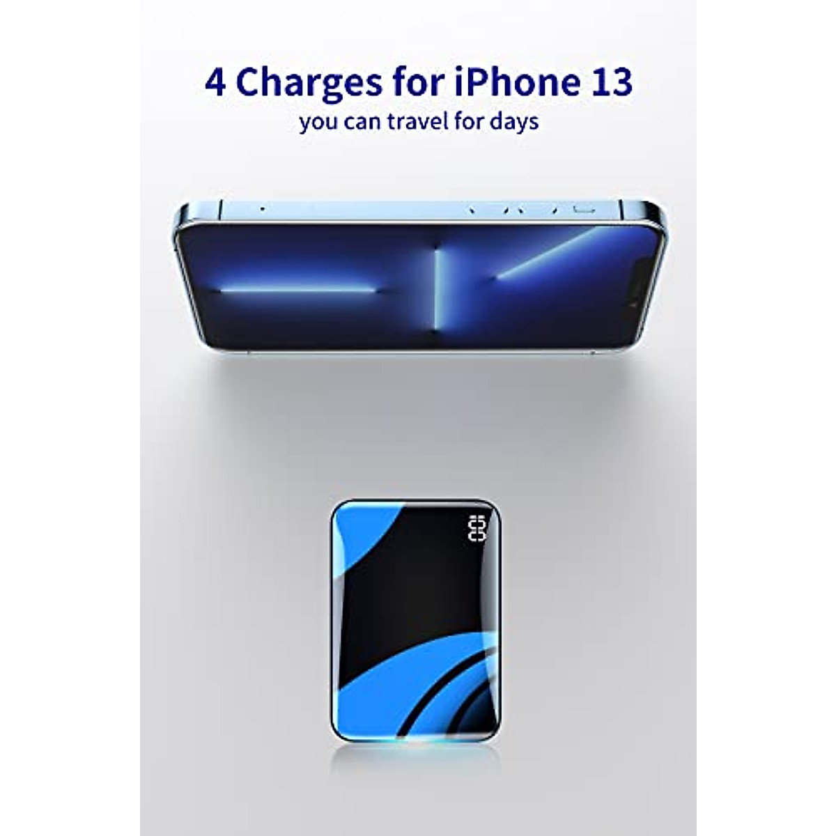 senymin Power Bank Smallest and Lightest 10000mAh External Battery Ultra-Compact High-Speed Charging Technology Portable Charger for iPhone, ipad,Samsung Galaxy S20/21 and More(Black)