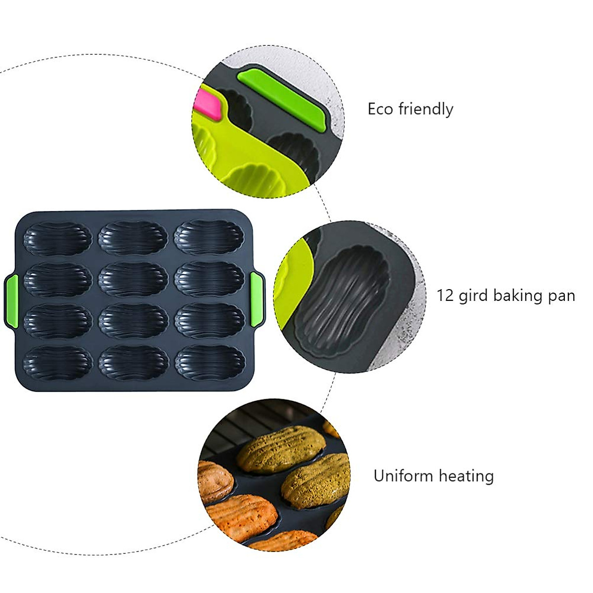 Silicone Bread Forms Non Stick Bakery Trays Eclair Pan Non Stick Mold Loaf Tin Bread Toast Mould Toast Brownie Mold Baking Tools Kitchen Dining Bar Supplies