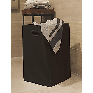 Simple Houseware Foldable Closet Laundry Hamper Basket, Black
