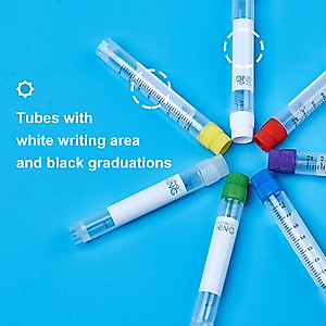 CryoKING 5.0ml PP Cryogenic Vials with Caps, 1000Pcs Plastic Cryovials for Sample Storage, Non-Barcoded External Thread Tubes, Vials with Self-Standing Bottom