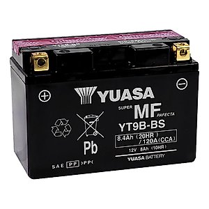 Yuasa YUAM629B4 YT9B-BS Battery, Multi-Colored