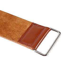 Barber Strop Leather, Leather Strop for Straight Sharpening and Smooth, Sharpening Strap,8.5" Straight Strops Cow Leather Sharpening Strap Straight Leather Strop