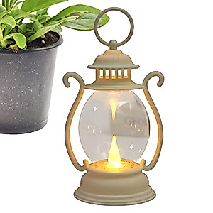 Vintage Lamp | Battery Powered LED Camping Lantern - Decorative Night Light for Bedroom Living Room Outdoor Graden Patio Camping Harrod
