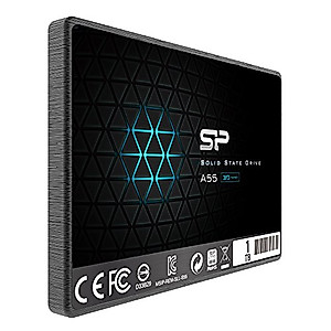 Silicon Power SSD 1TB 3D NAND A55 SLC Cache Performance Boost 2.5 inch SATA III 7mm (0.28") Internal Solid State Drive
