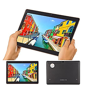 Luqeeg 10.1 inch HD Tablet - Android Octa Core Tablet, Dual SIM, 4GB RAM 64GB ROM,4G Network, WiFi, Bluetooth, FM, OTG, 5000mAh Fast Charging Battery(110V)