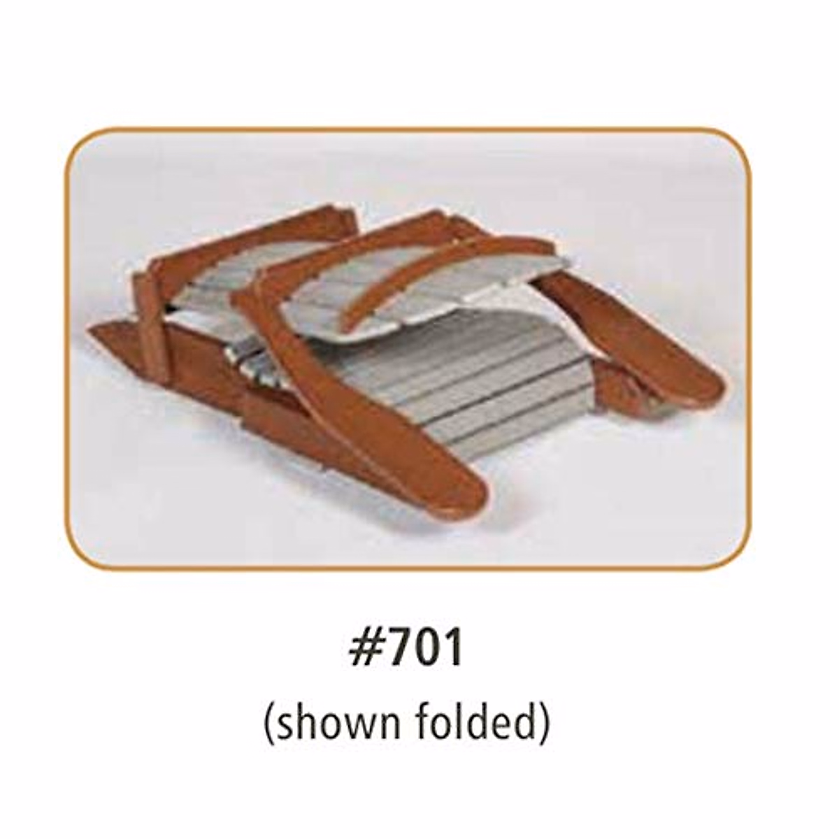 Yellow-Poly Lumber Folding Adirondack Chair with Rolled Seating Heavy Duty Everlasting Lifetime PolyTuf HDPE - Made in USA - Amish Crafted