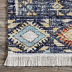 nuLOOM Taliyah Bohemian Fringe Indoor/Outdoor Area Rug, 8' x 10', Multi
