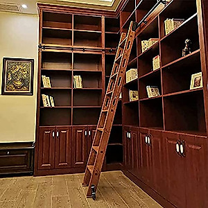 Stand Up Black Rolling Home Office Library Hardware Tensible Sliding Roller (No Ladder) Sliding Barn Door Kit (Size : 3.3ft/100cm Track Kit) (13ft/400cm Track kit) (16ft/500cm Track kit)