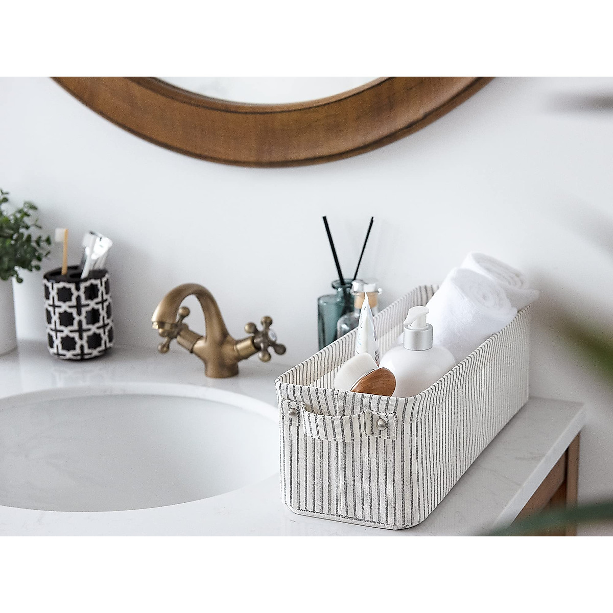 StorageWorks 2-Pack Narrow Storage Bins with 2-Pack Storage Bins