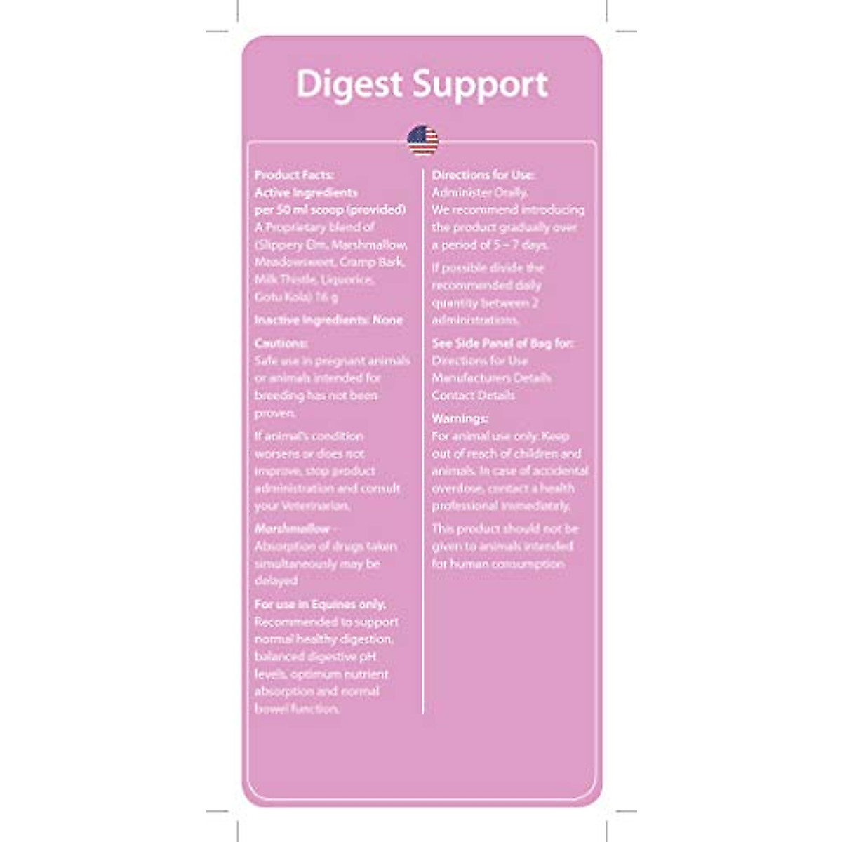 Digest Support: Supports Effective Digestion