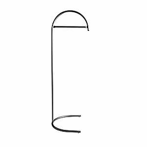 VEGAINDOOR Half Moon Metal Clothes Rack Strong Garment Rack, Industrial Clothing Rack,Heavy Duty Clothes Rack,Portable Clothing Rack Hanging Clothes Rack for Small Spaces and Rooms,Metallic Gray