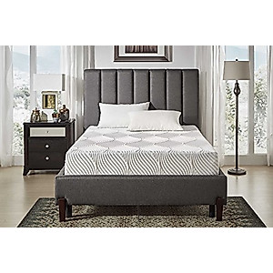 Lexicon Nocturne 10" Gel Infused Memory Foam Mattress, Twin, White