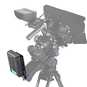 Fotga DP500 15mm Rail Power Supply V Mount Battery Plate & Charger for DSLR Mirrorless Camera Monitor Video Transmitter A7/A7R/A7S A9 GH6 S5II Canon R5C R50 R8 R10 Z8 Z9 BMPCC 4K 6K Pro